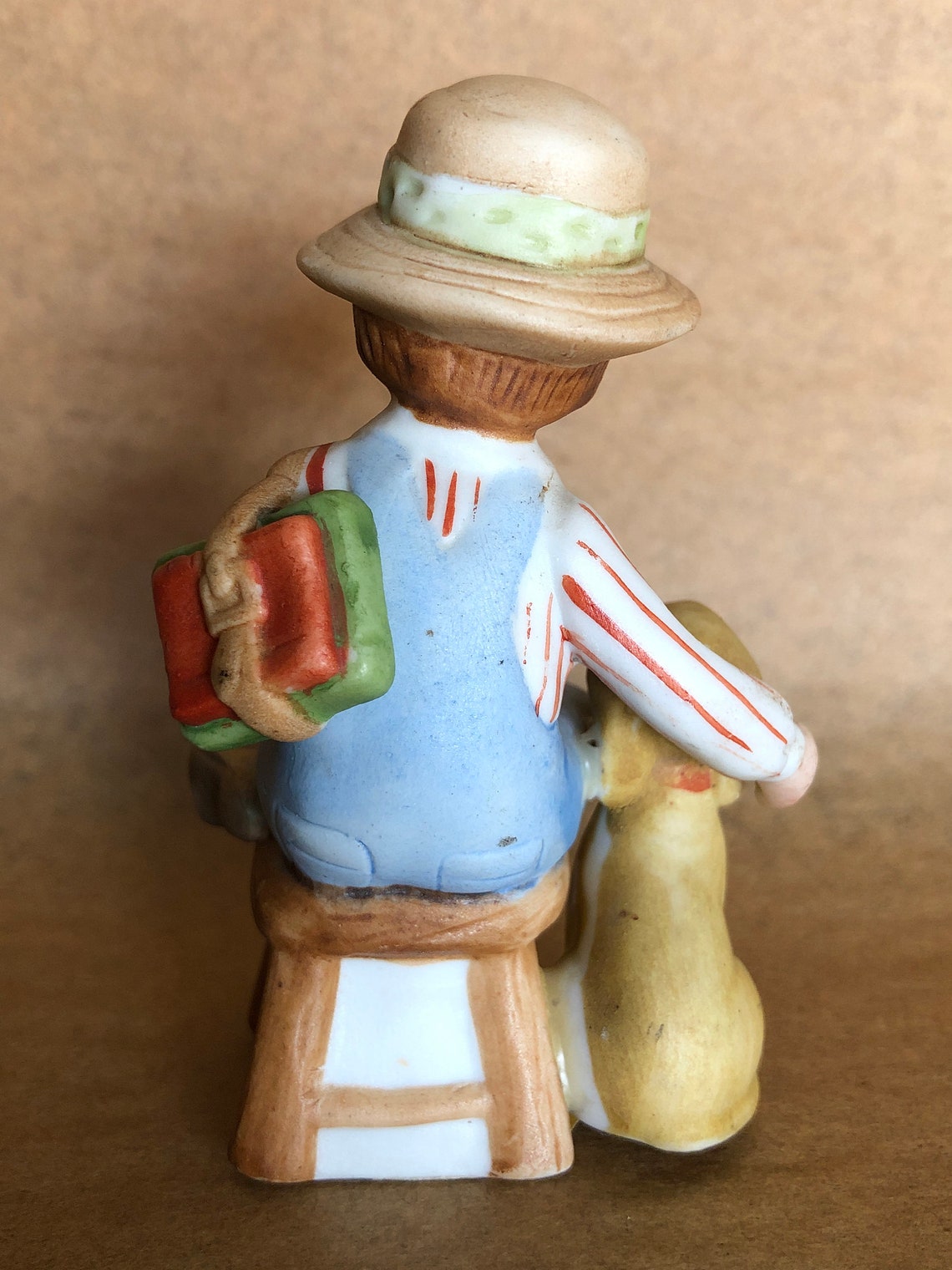 Robby Hobbie W/ His Dog, "happy Yesterdays" Porcelain Figurine, as Is ...