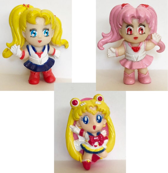 Sailor Moon Small Figurines Magnetic Clip Sailor Chibi Moon - Etsy