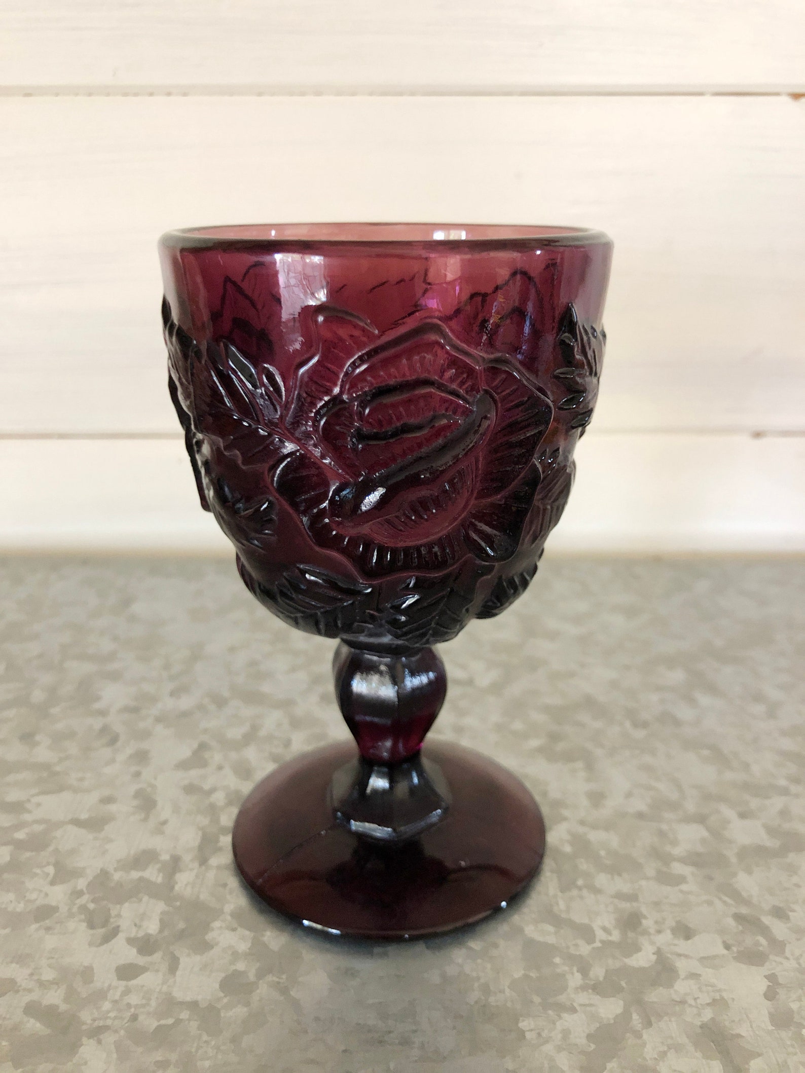 Madonna Inn 5 Oz WINE Goblets Wild Rose Flat Rose Madonna - Etsy