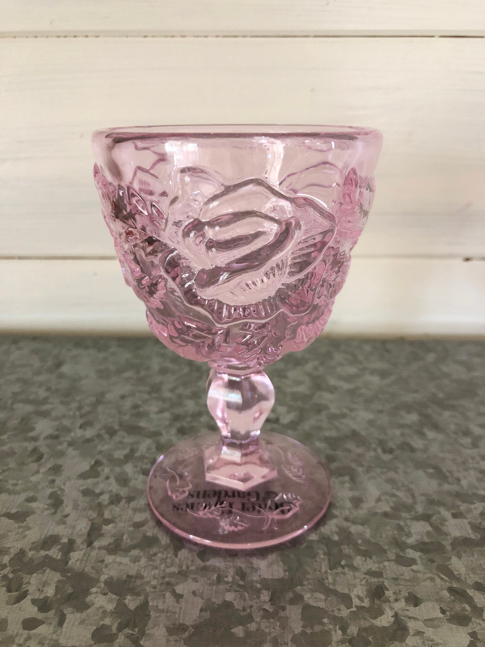 Madonna Inn 5 Oz WINE Goblets Wild Rose Flat Rose Madonna - Etsy