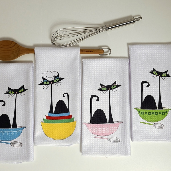 Vintage Pyrex Atomic Cat - Etsy