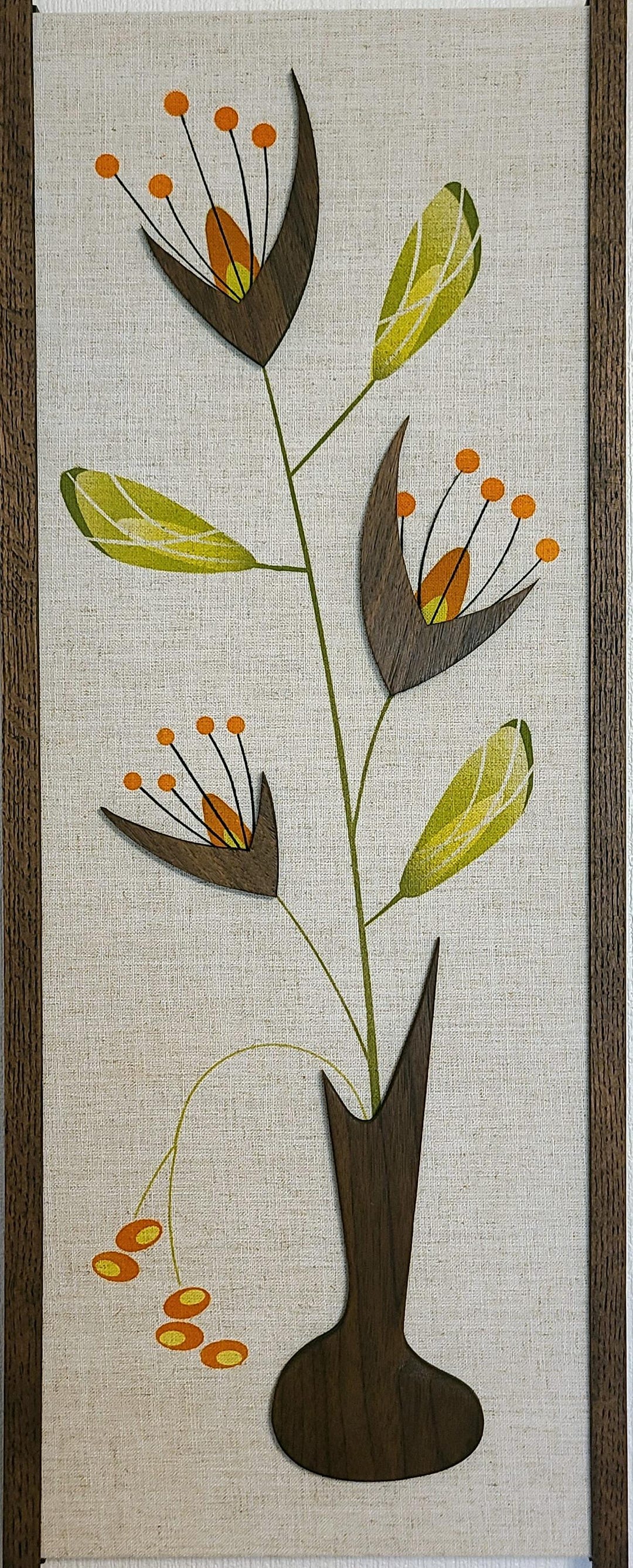 Atomic Flowers II MCM Wall Art, Larger Format, Original Art, Jetsons ...