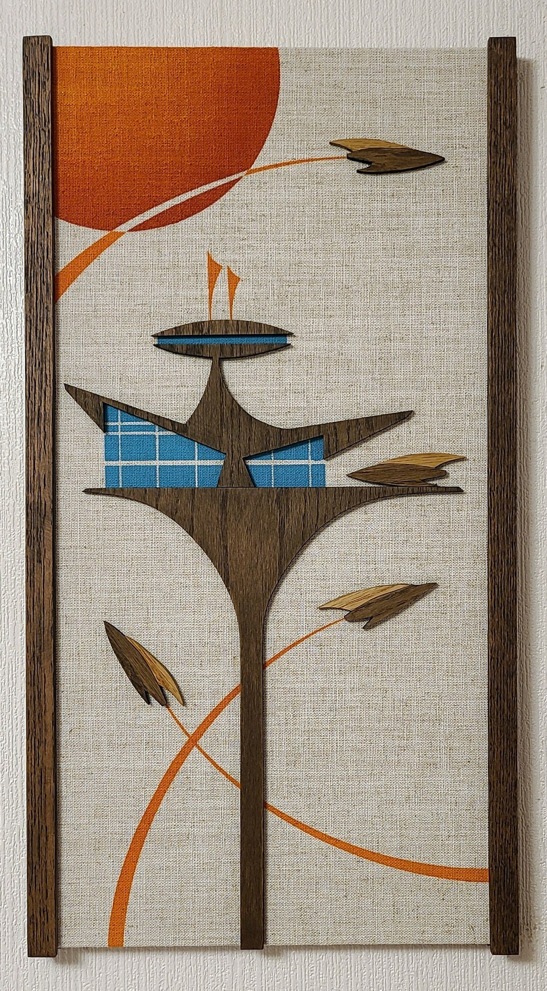 Space Age MCM Art Space Race MCM Wall Art Panel Mid - Etsy