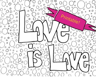 Lgbtq coloring page | Etsy