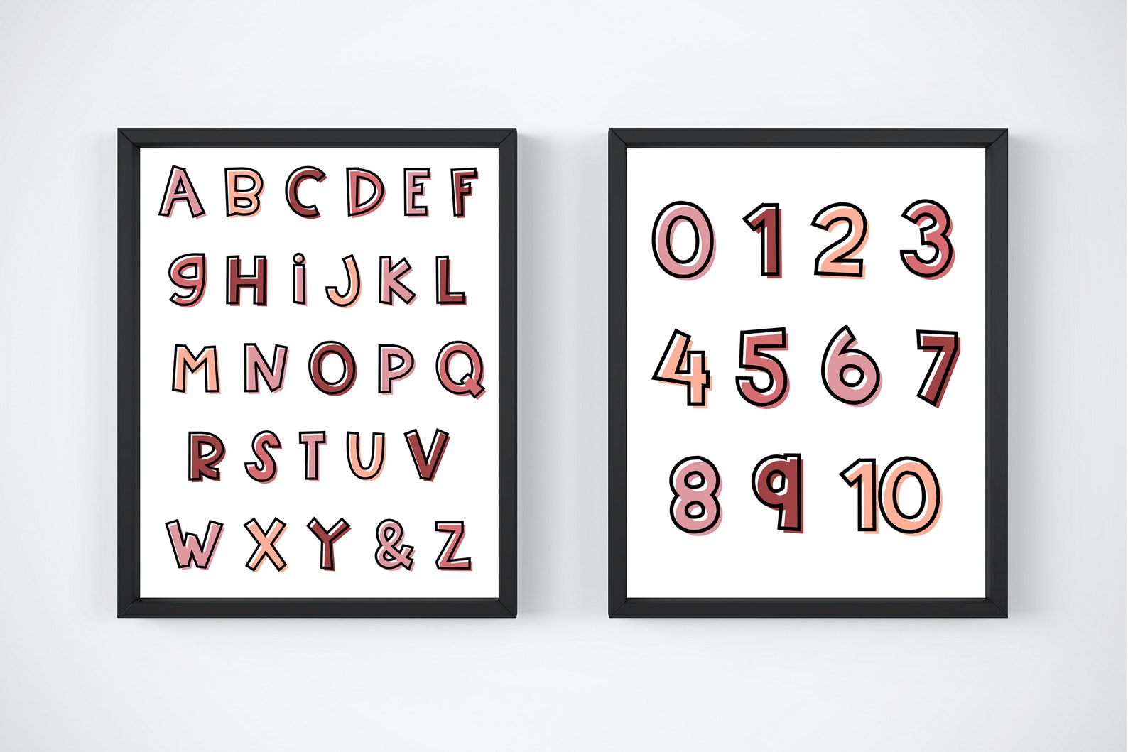 ALPHABET KIDS POSTER Kids Learning Poster Instant Download - Etsy