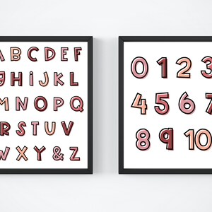 ALPHABET KIDS POSTER Kids Learning Poster Instant Download - Etsy