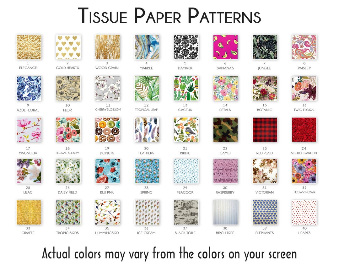 40+ Colors Tissue Paper | 96 Sheets 20"x30" | Bulk Gift Wrapping ...