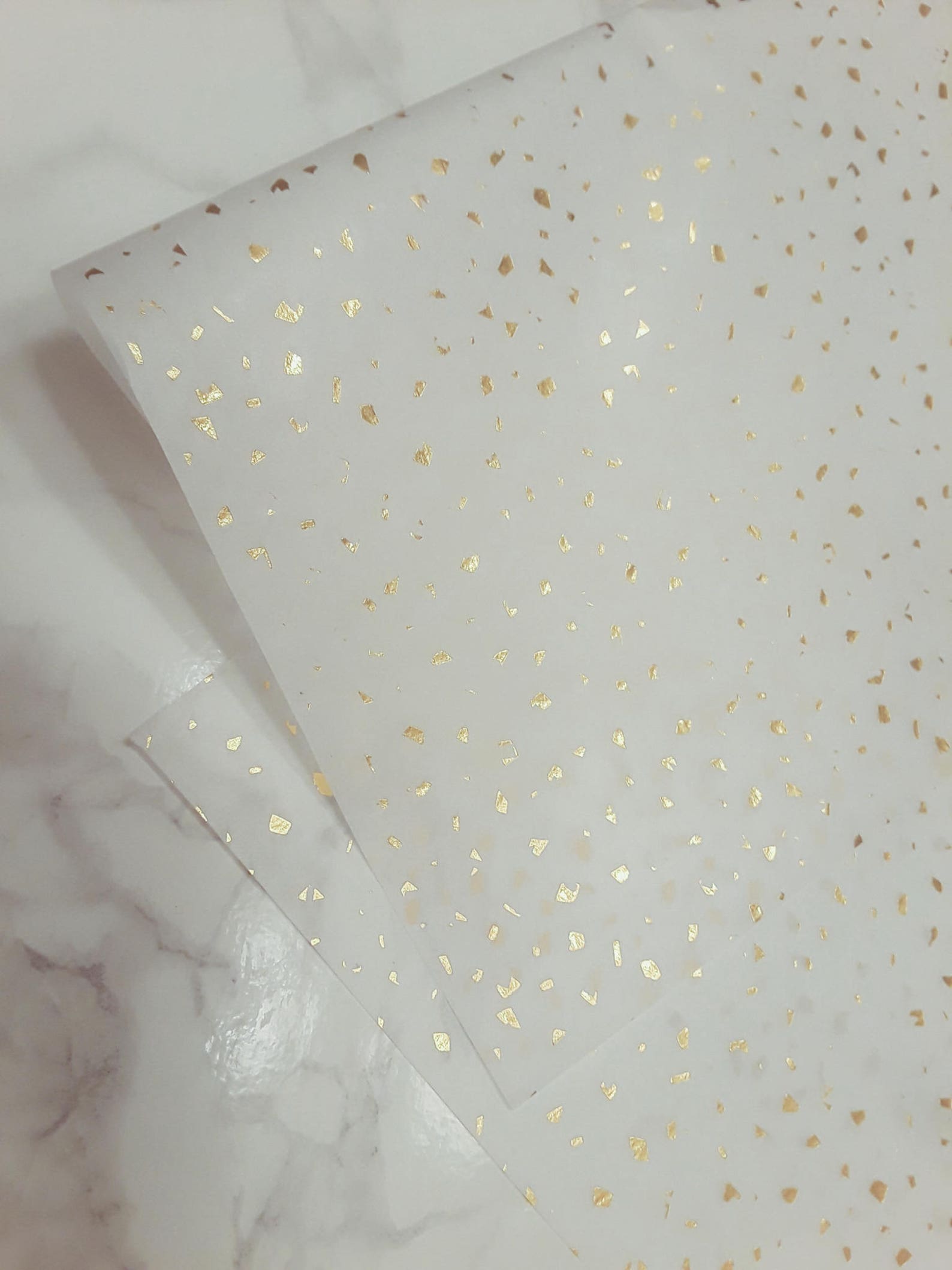 Golden Flecks White Tissue Paper 12-24 Sheets/pack - Etsy