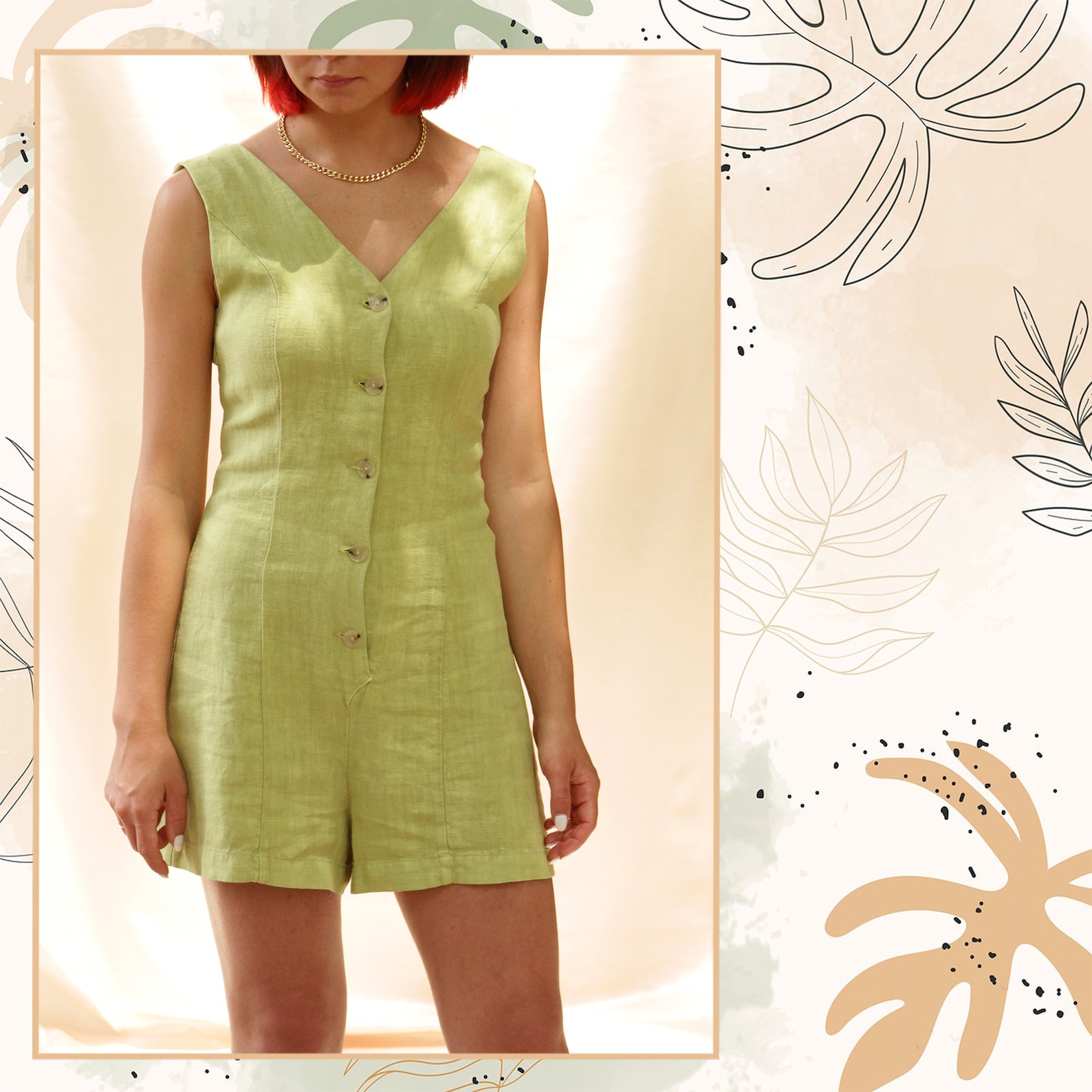 Mono de lino lino en general Ropa de lino Lino mujeres | Etsy