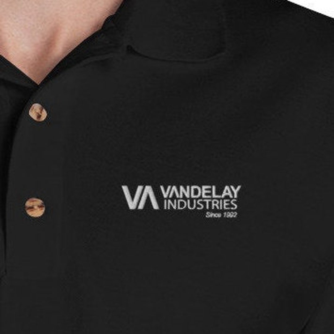 Vandelay Industries Seinfeld Embroidered Polo Shirt 100% Cotton Larry ...