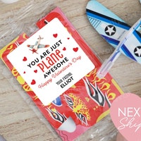 Kids Valentine Cards | Fighter Jet Airplane Plane Valentines | Aircraft ...