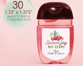 Spread Joy Not Germs Labelssanitizer Labelschristmas Gift - Etsy