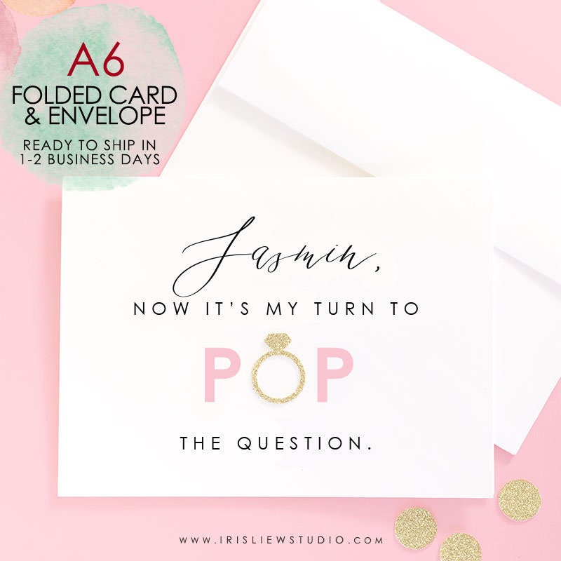 Pop the Question - Etsy