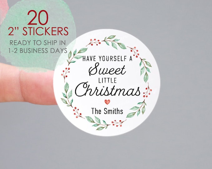 Christmas Return Address Labels. Personalized Return Address - Etsy