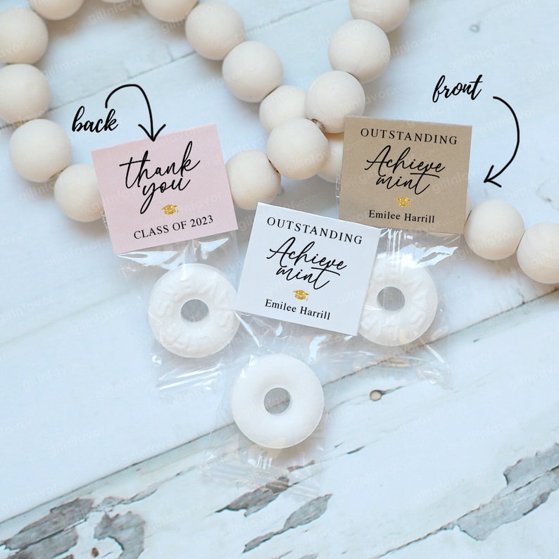 100pcs Outstanding Achievemint Favors,graduation Mints,graduation Party ...