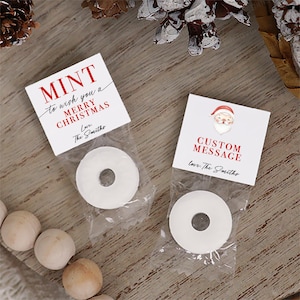 100pcs Christmas Party Favor,christmas Mints,custom Christmas Mints ...