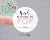She's Going to Pop Stickersbaby Shower Favor - Etsy