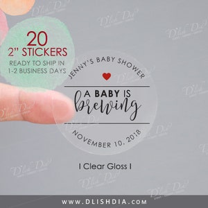 A Baby is Brewing Labels,a Baby is Brewing Stickers,baby Shower Favor ...