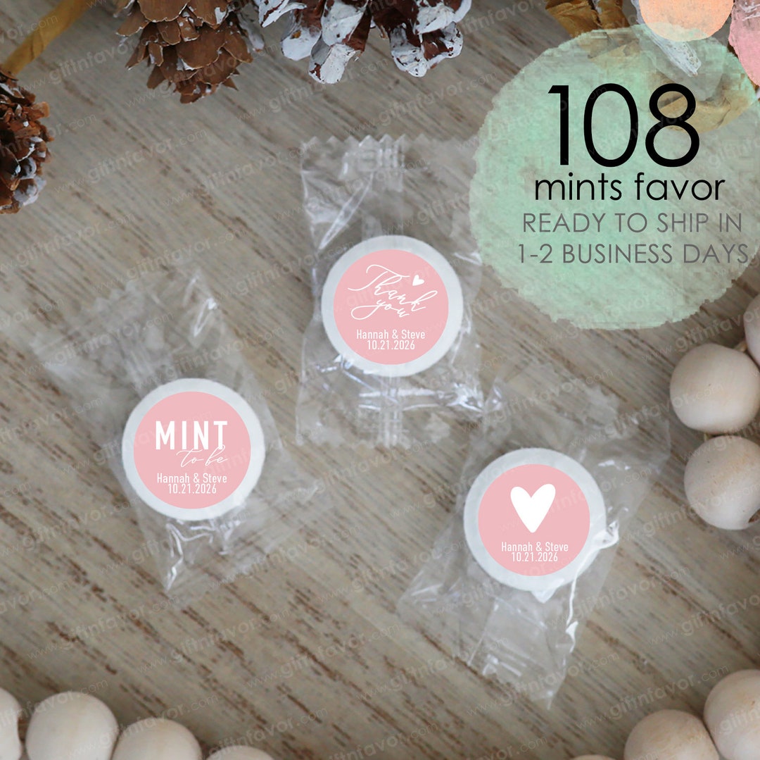108pcs Mint to Be Labels,wedding Favor Labels,mint to Be Wedding Favors ...