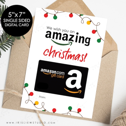 Amazon Gift Card Holder Christmas PRINTABLE for Teacher - Etsy