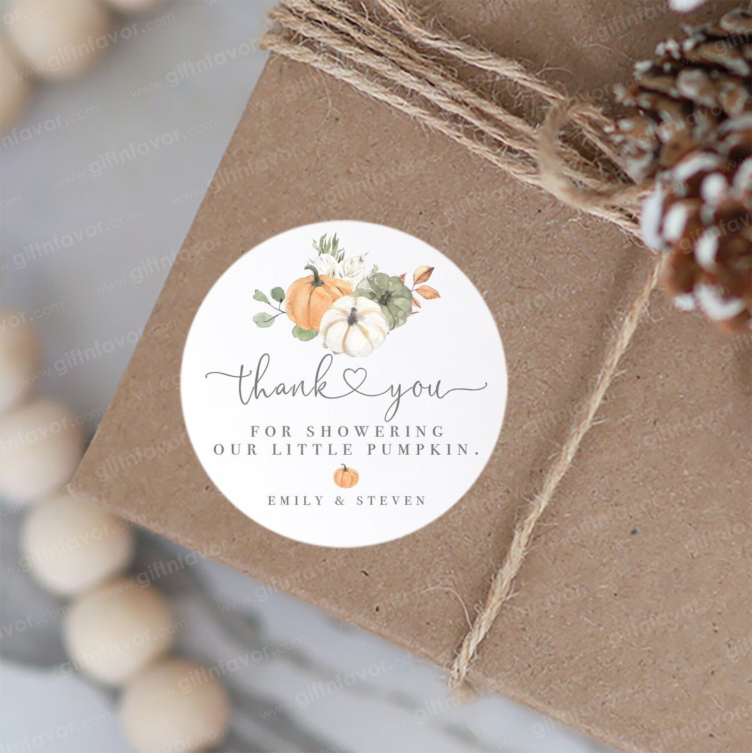 A Little Pumpkin is on the Way Labels,fall Baby Shower Favor Labels - Etsy