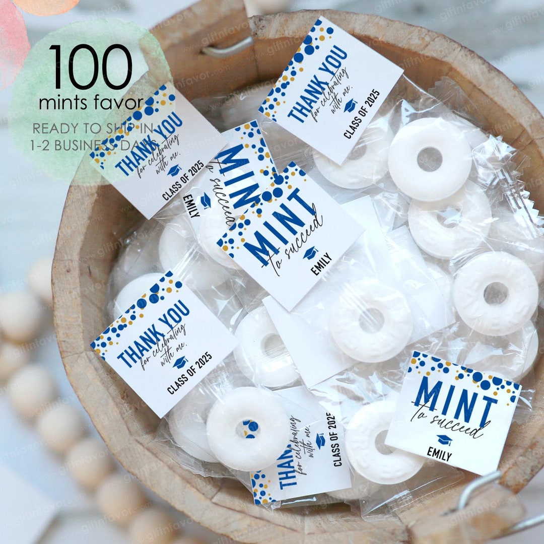 100pcs Mint to Succeed Favors,graduation Mints,graduation Party Favors ...