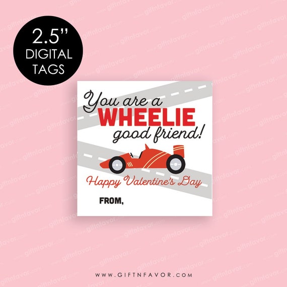 You're a Wheelie Good Friend Tagsprintable | Etsy