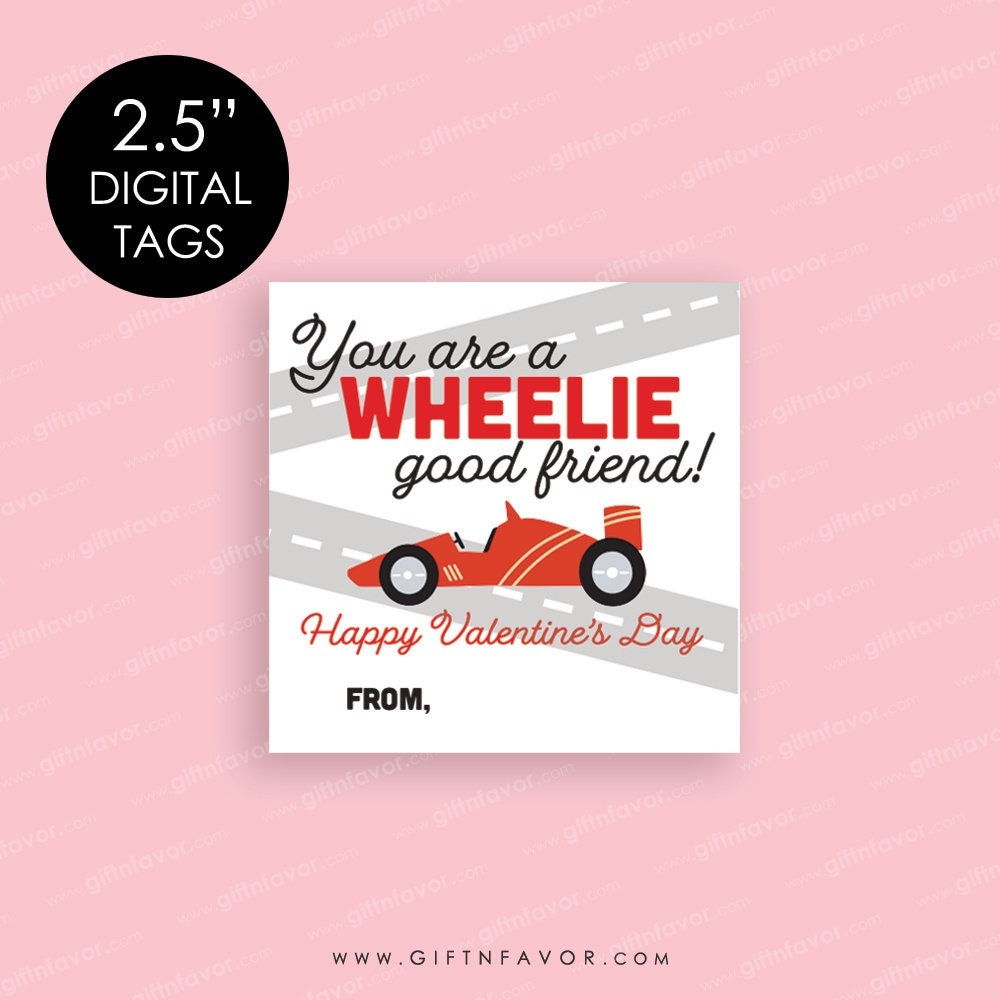 You're a Wheelie Good Friend Tagsprintable | Etsy