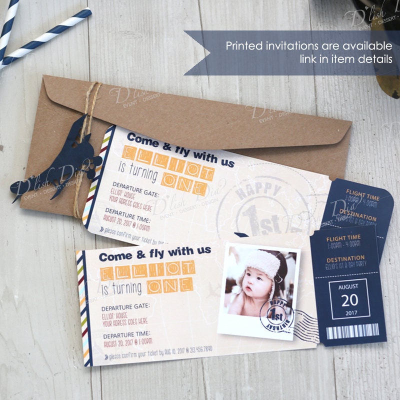 Time Flies Birthday Invitationtime Flies Boarding Pass - Etsy