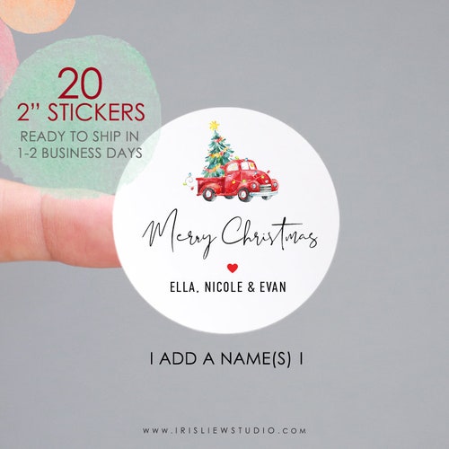 Personalized Gift Labels Christmas Stickers Custom Holiday - Etsy