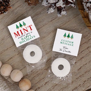 100pcs Christmas Party Favor,christmas Mints,custom Christmas Mints ...