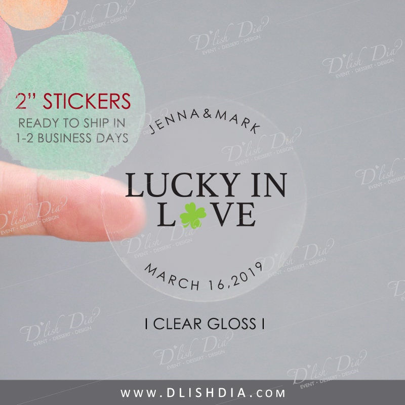 Lucky in Love Stickers Lottery Ticket Favor Labelslotto - Etsy