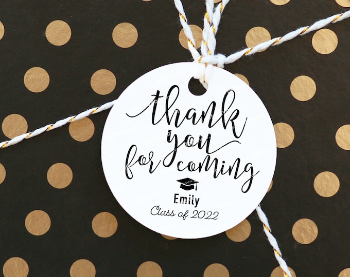 Graduation Favor Tags, Thank You Tags, Gift Tags, Graduation Tags ...
