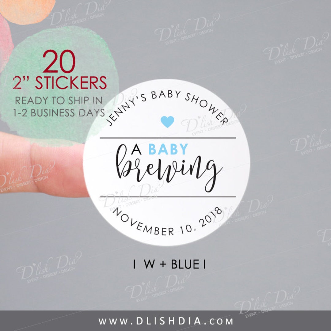 A Baby is Brewing Labels,a Baby is Brewing Stickers,baby Shower Favor ...