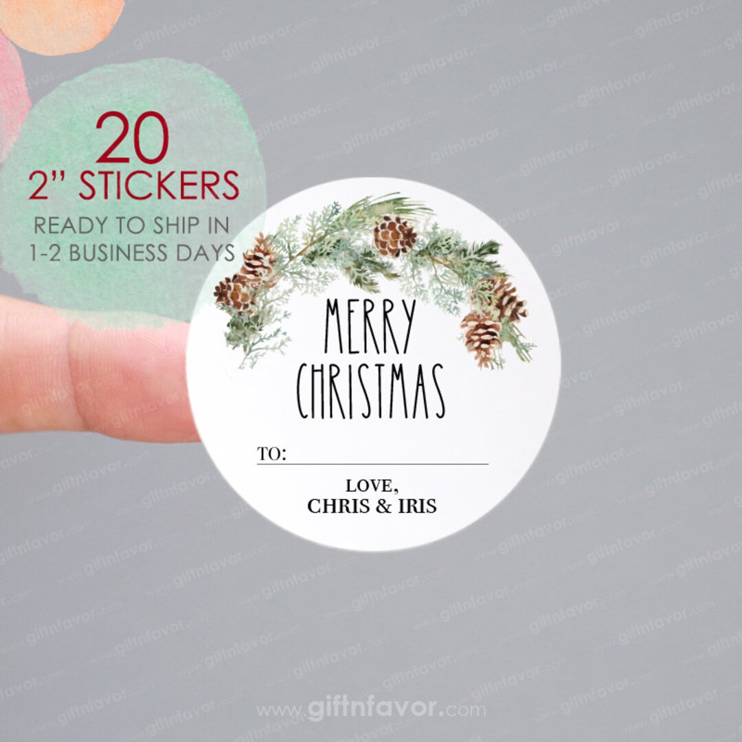 Christmas Gift Labels,personalized Christmas Gift Stickers,merry ...