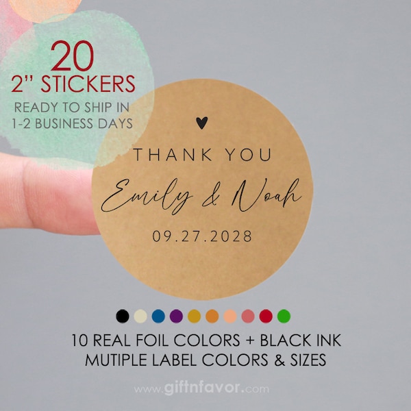 Thank You Sticker - Etsy