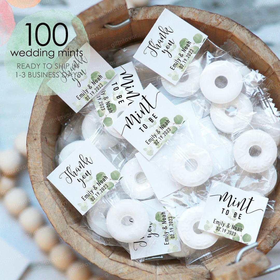 100pcs Mint to Be Wedding Favors,wedding Mints Labels,custom Wedding ...