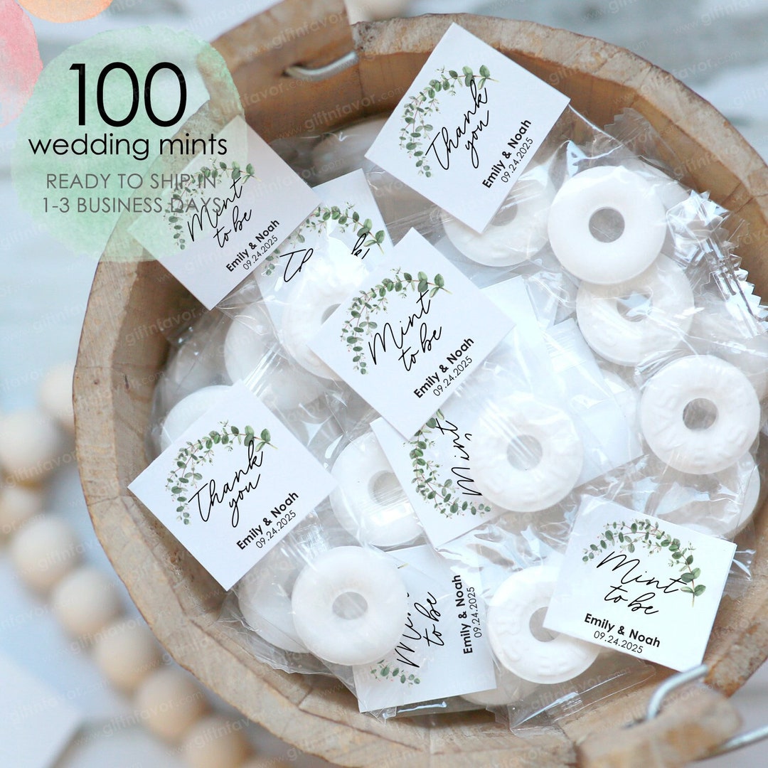 100pcs Mint to Be Wedding Favors,wedding Mints Labels,custom Wedding ...