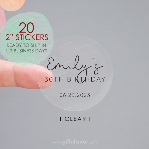 Birthday Party Label - Etsy