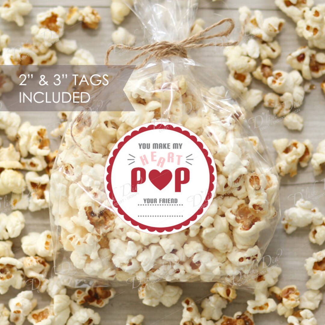 Kids Valentines for School,printable Popcorn Valentines,you Make My ...
