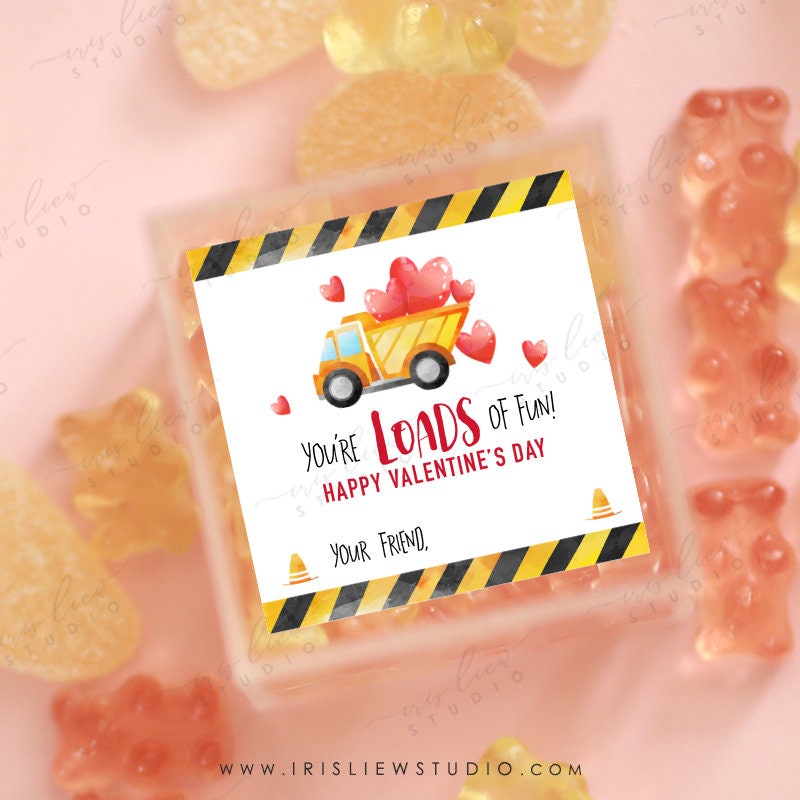 You're Loads of Fun Tags,printable Valentine's Day Tags, Valentines for ...