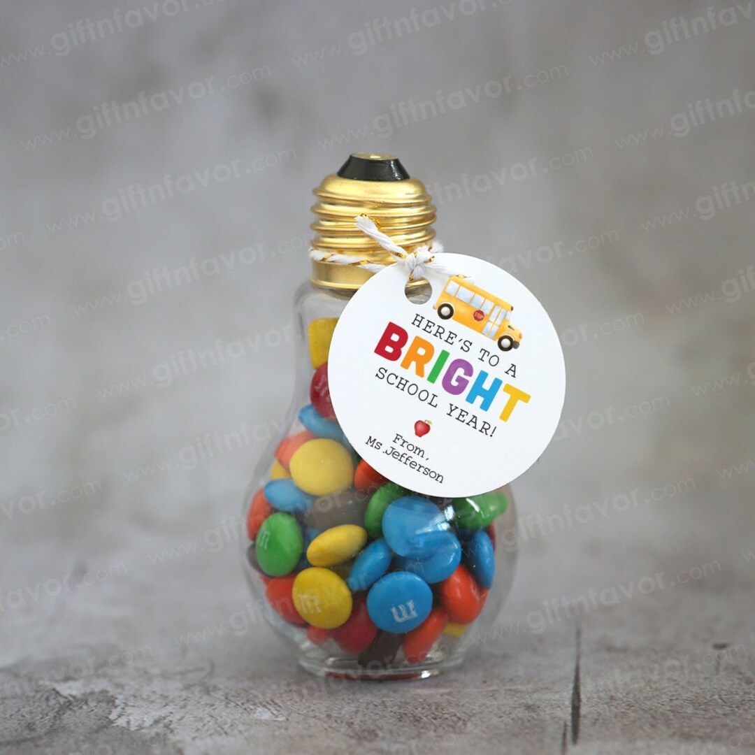 Here's to A Bright School Year Tags,back to School Treat Tags, First ...