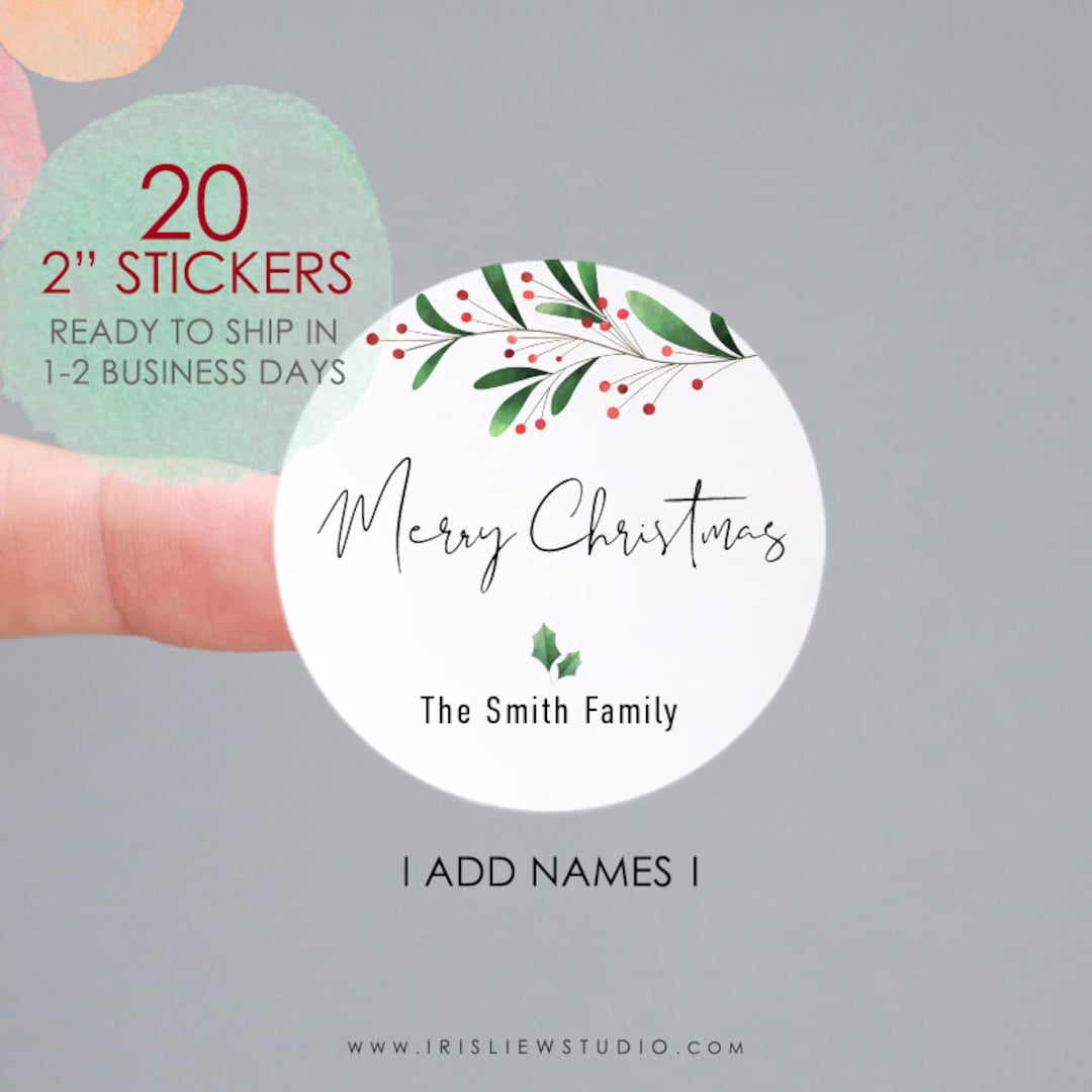 Christmas Gift Labels,personalized Christmas Gift Stickers,merry ...