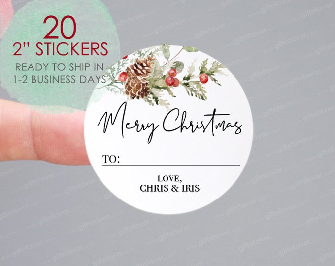 Christmas Return Address Labels. Personalized Return Address - Etsy