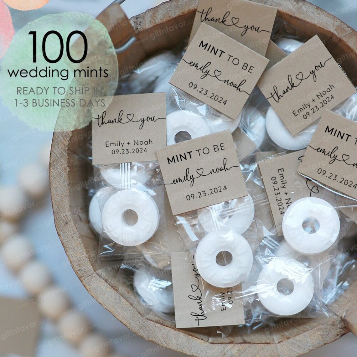 100pcs Mint to Be Wedding Favorswedding Mints Labelscustom - Etsy