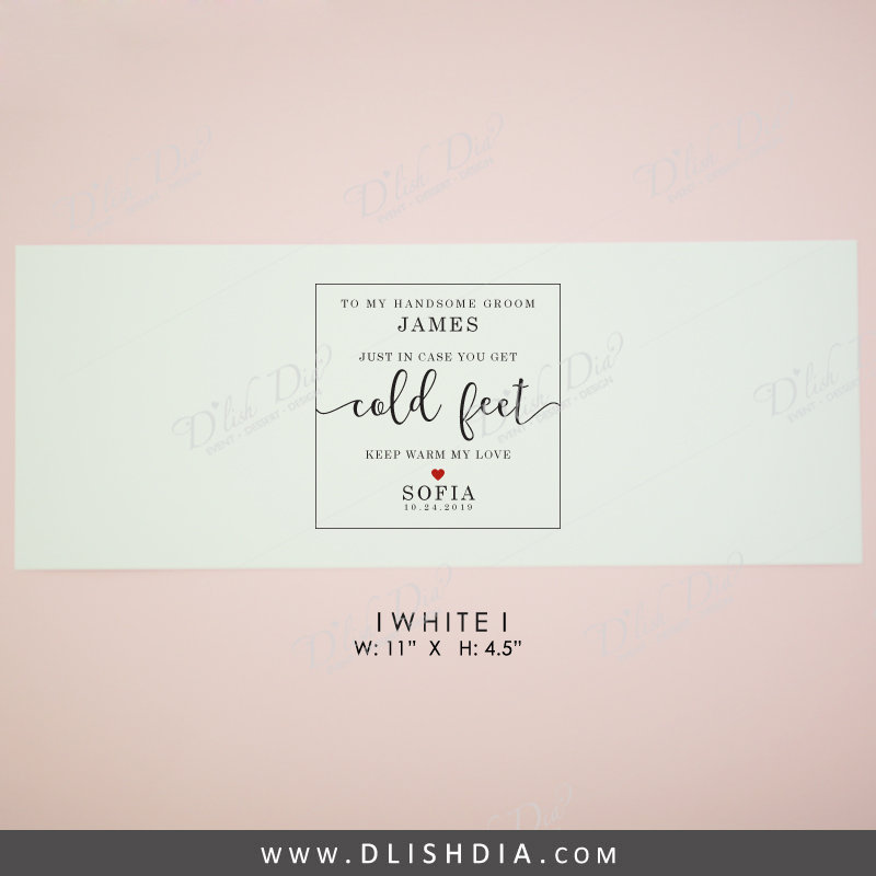 Just in Case You Get Cold Feet Labelgift for Groomgift From - Etsy