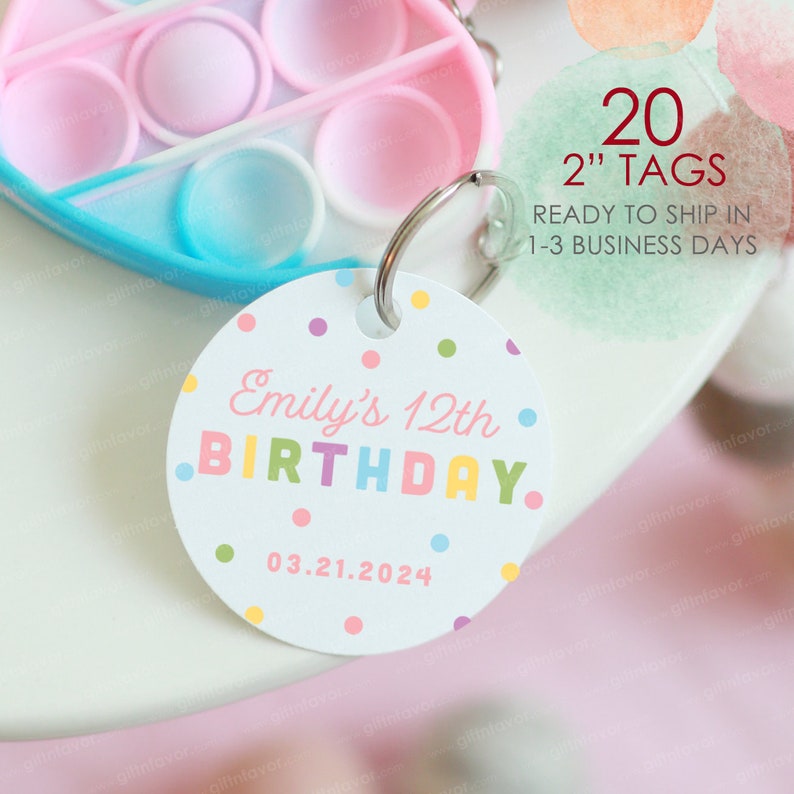 Colorful Birthday Favor Sticker,birthday Favor Labels,birthday Party ...