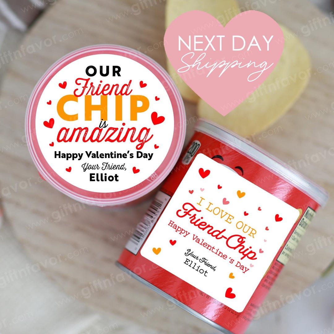 Kids Valentine's Day Class Exchange Stickers,chip Valentine Stickers ...