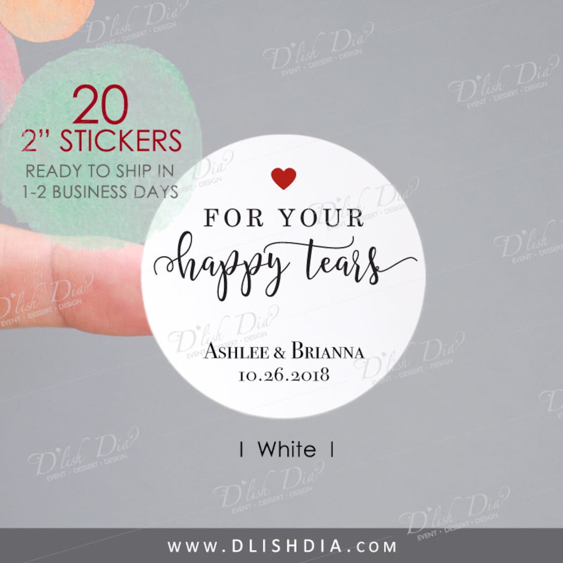 For Your Happy Tears Stickers,happy Tears Stickers,wedding Favor ...