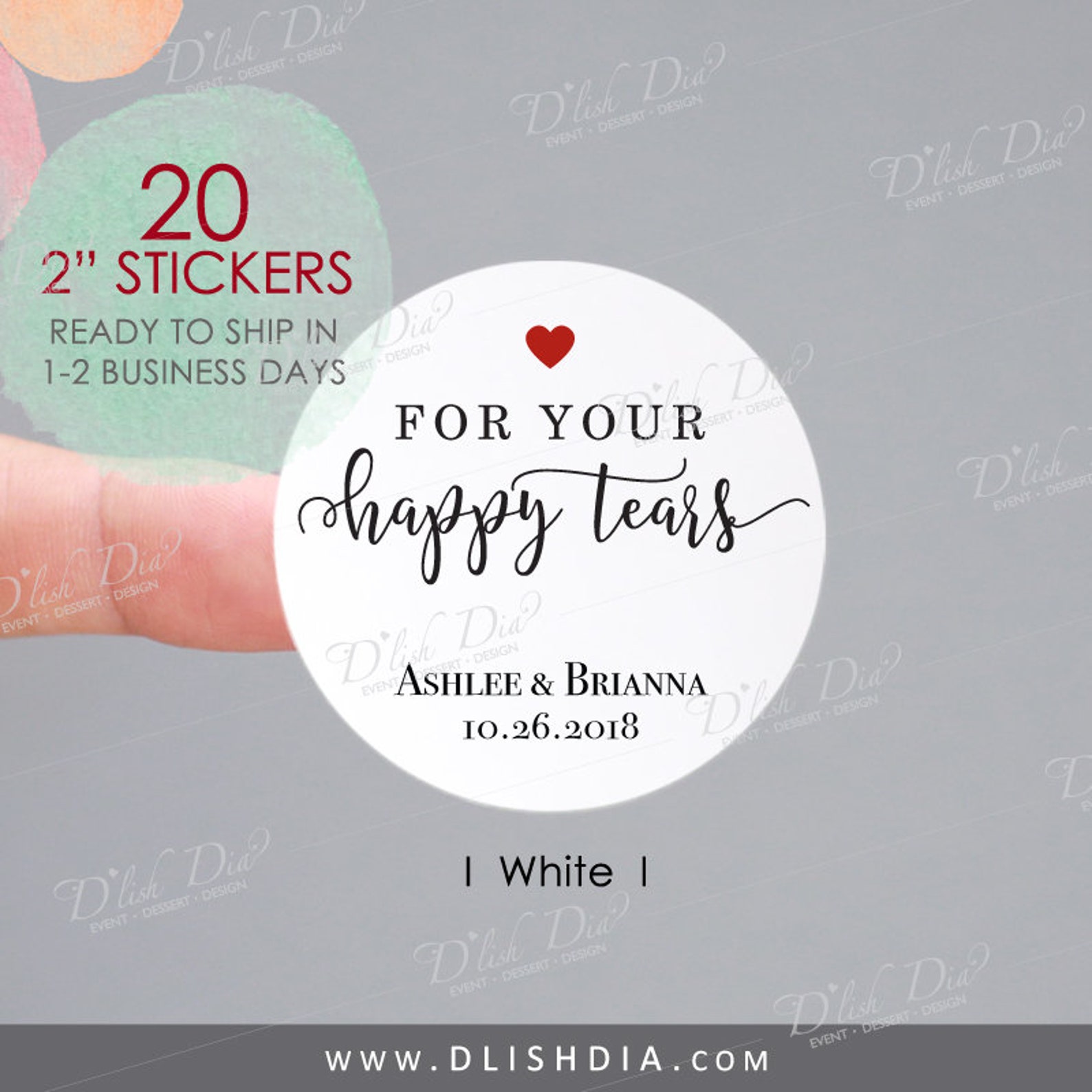 For Your Happy Tears Stickershappy Tears Stickerswedding - Etsy